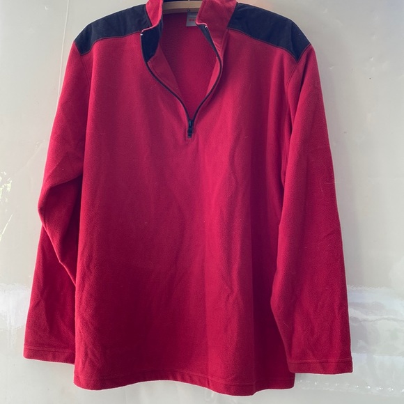 Prospirit | Shirts | Mens Prospirit Fleece Red With Black Pullover Size ...